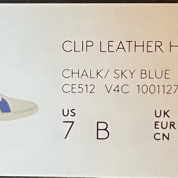 Coach | Shoes | Coach Clip Leather High Chalk Sky Blue Sneaker | Poshmark